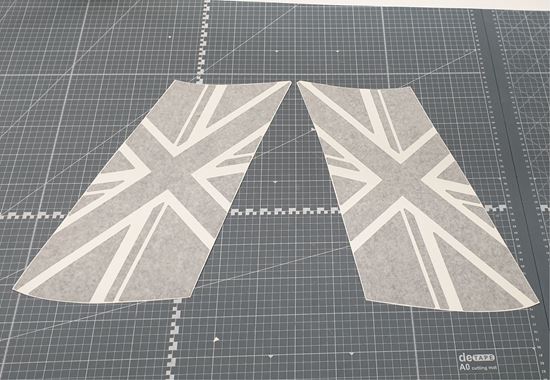 Zen Graphics - Mini R53 Cooper S C pillar Union Jack Decals / Stickers