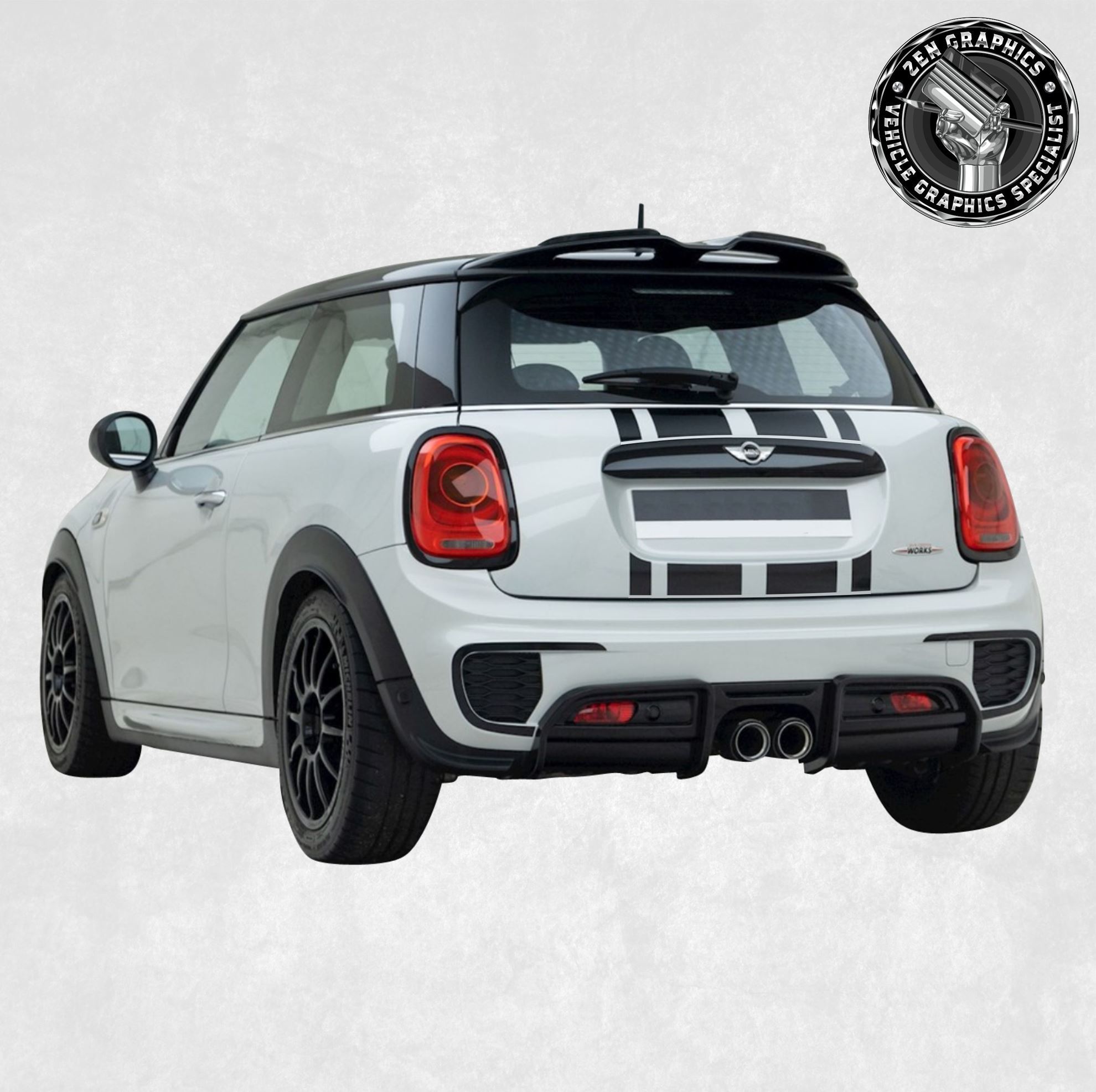 Zen Graphics - Mini F55 / F56 John Cooper Works Challenge Stripes