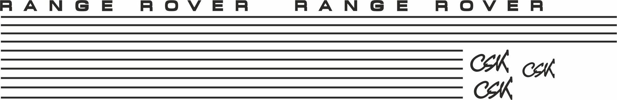 Zen Graphics - Range Rover Classic CSK Decals & Pin Stripes