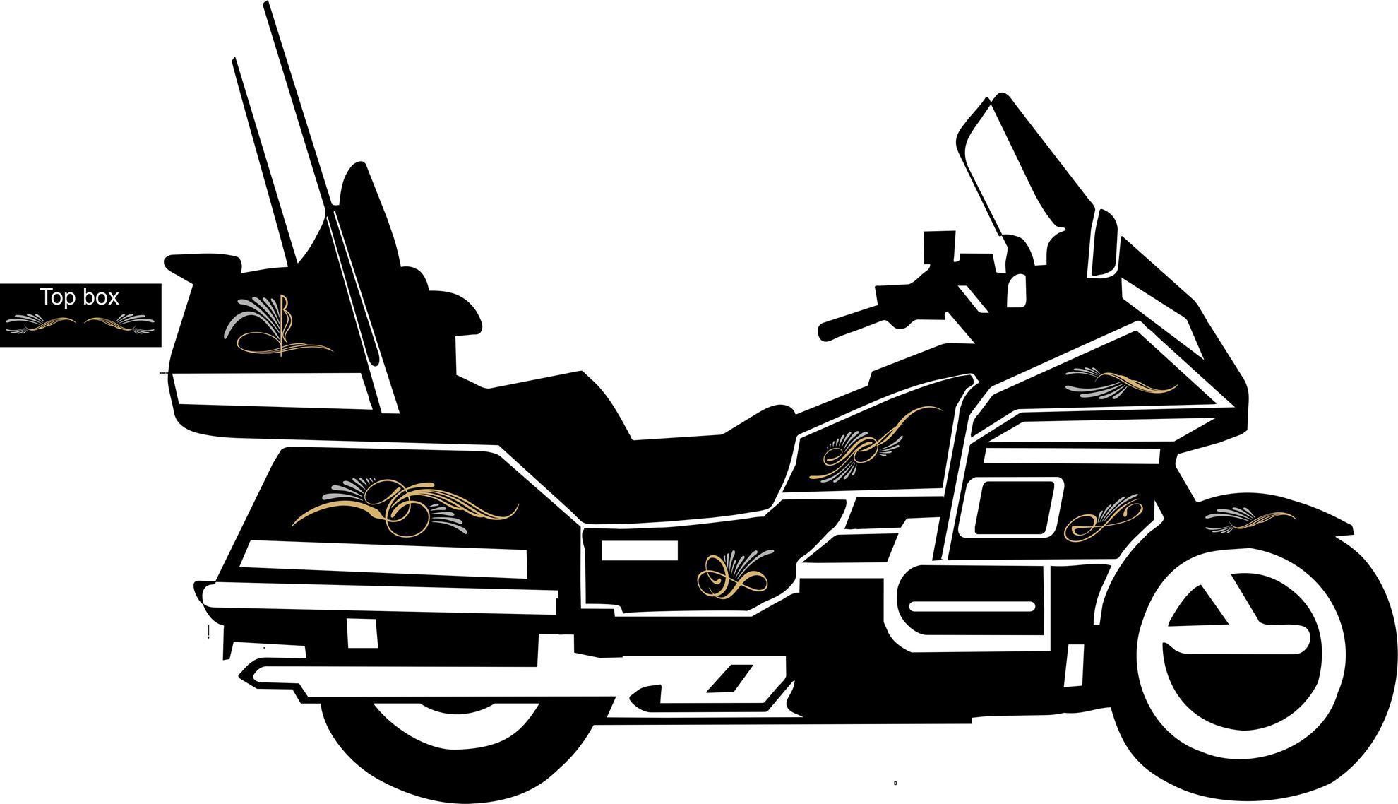 Zen Graphics - Goldwing GL1200 / GL1800 / GL1500 Scroll Decals / Stickers