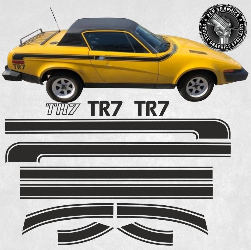 Zen Graphics - Triumph TR7 replacement Stripes and Decals