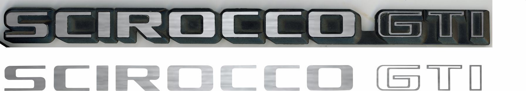 Zen Graphics - MK2 Scirocco GTI rear Badge restoration overlay Decal ...