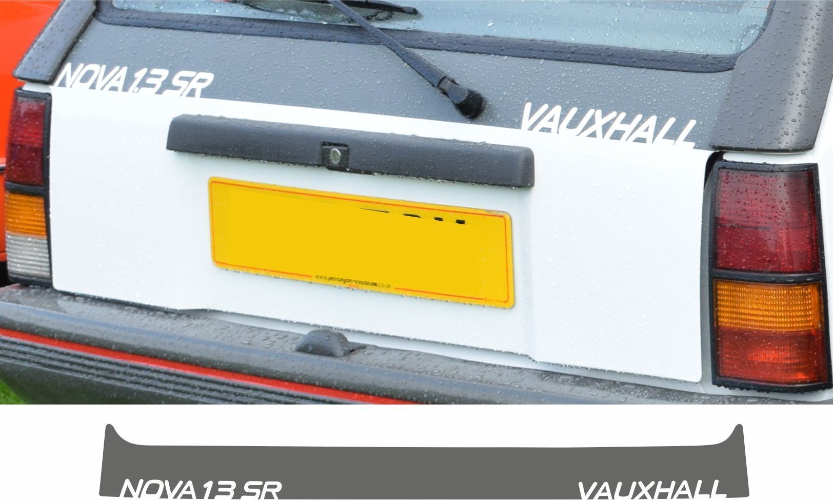 Zen Graphics - Vauxhall Nova 1.3 SR replacement Hatch Decal / Sticker