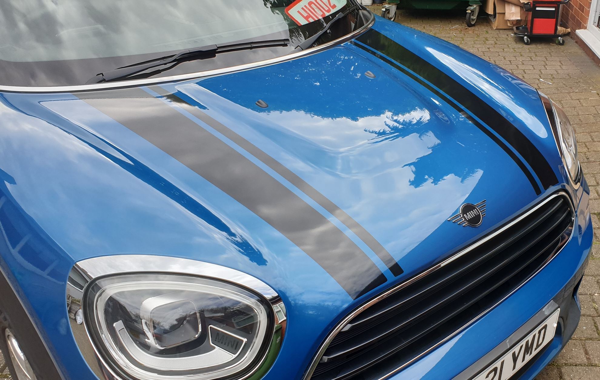 Zen Graphics - Mini F60 Countryman Cooper / S / JCW Bonnet Dual Stripes