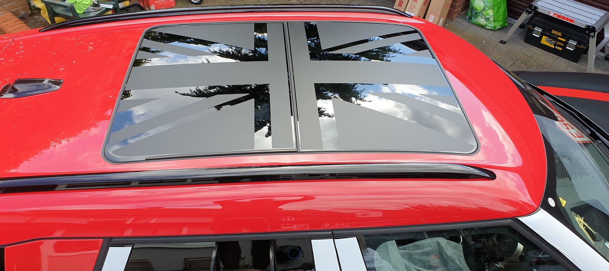 Zen Graphics - Mini U25 Countryman Panoramic Roof Union Jack Decals ...