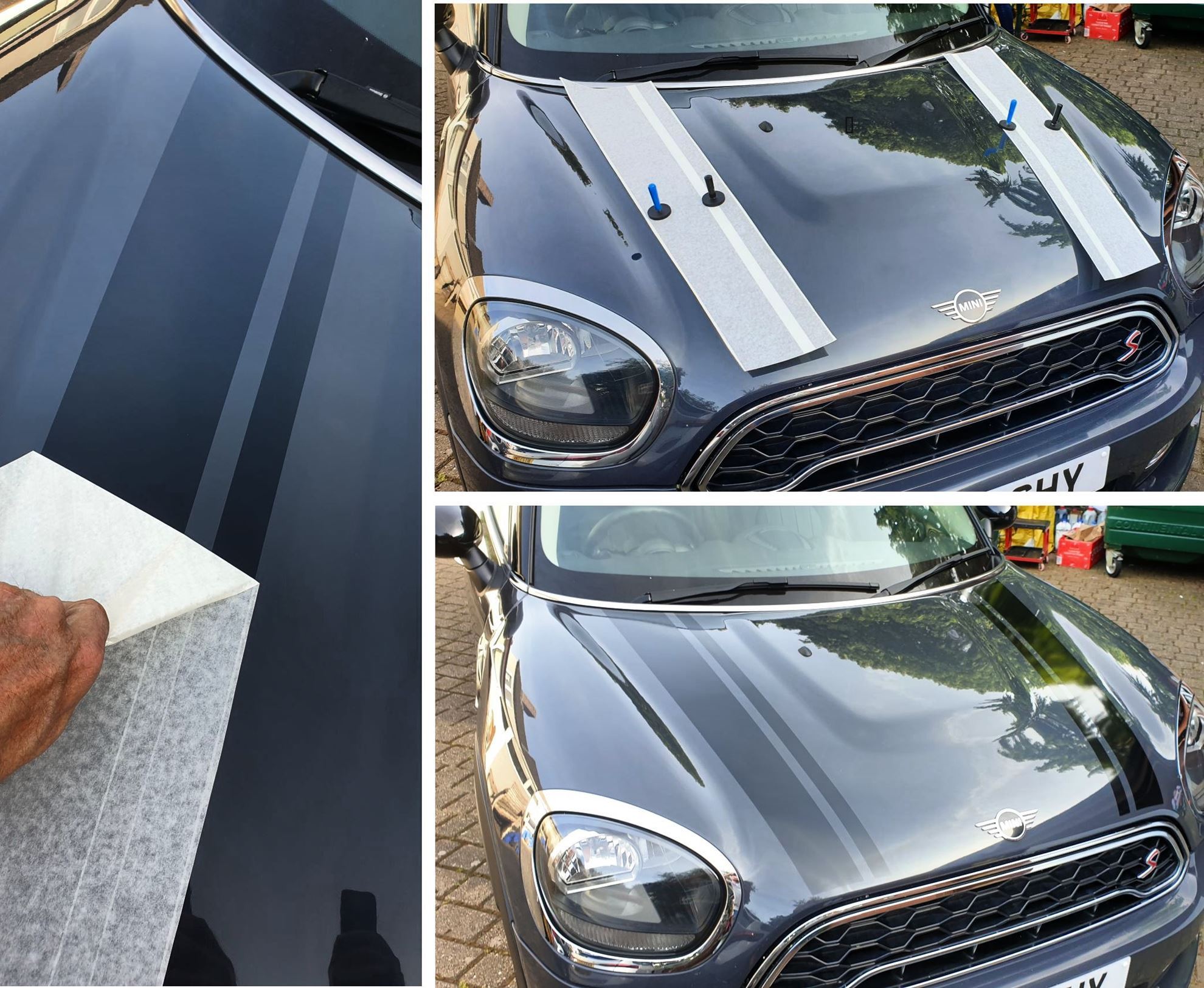 Zen Graphics - Mini F60 Countryman Cooper / S / JCW Bonnet Dual Stripes