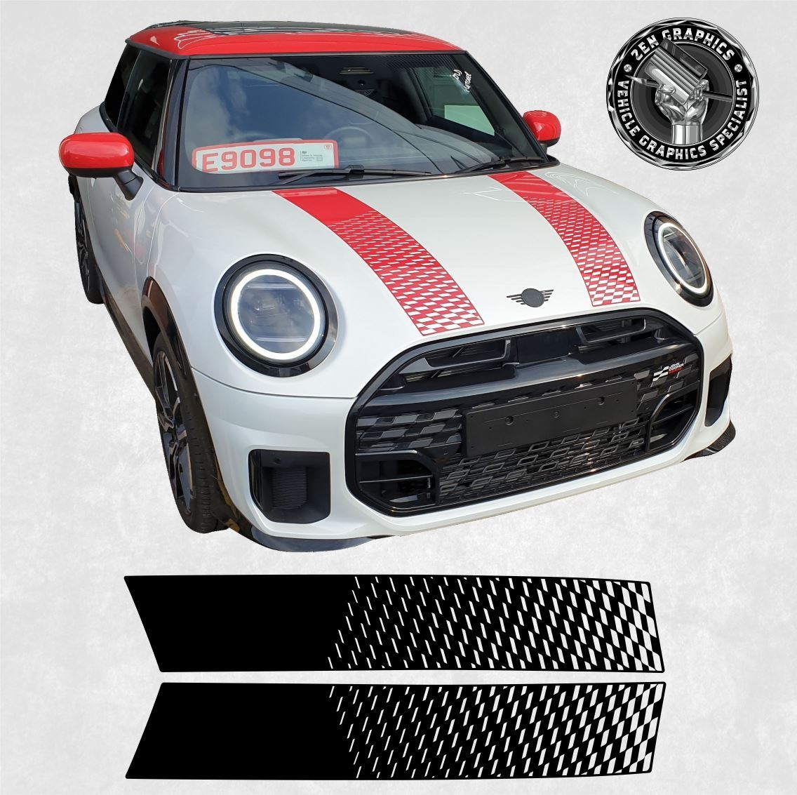 Zen Graphics - Die Cut Mini F65 / F66 Cooper Sport Bonnet Stripes ...