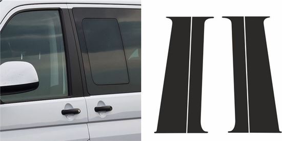 Zen Graphics - VW T5 / T6 universal side B Pillar Blackout Decals ...