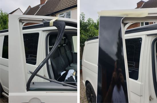 Zen Graphics - VW T5 / T6 universal side B Pillar Blackout Decals ...