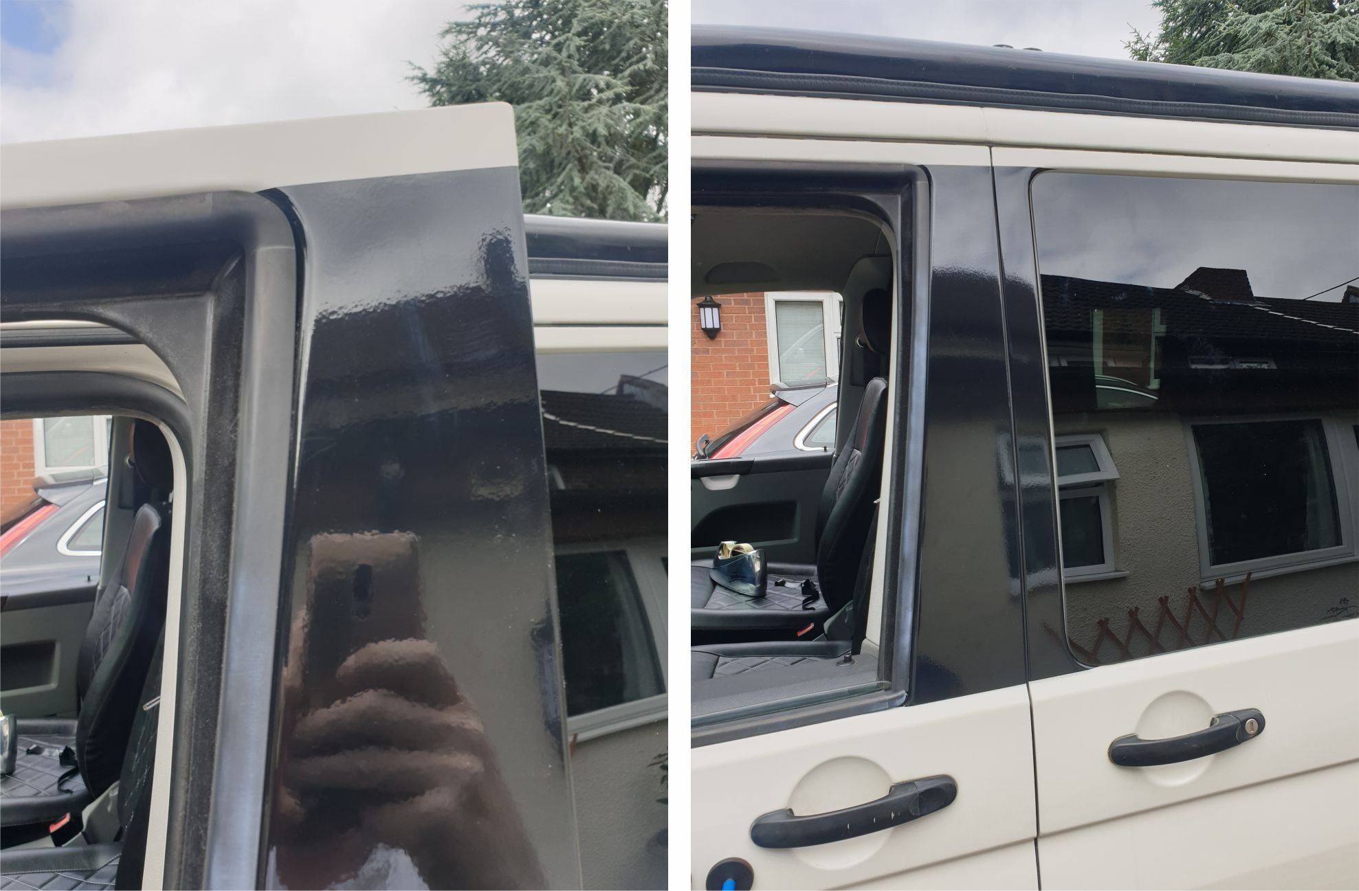 Zen Graphics - VW T5 / T6 universal side B Pillar Blackout Decals ...