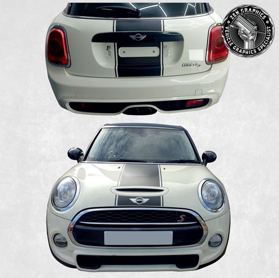 Zen Graphics - Mini F55 - 5 Door Bonnet and rear Tri Stripes Decals ...