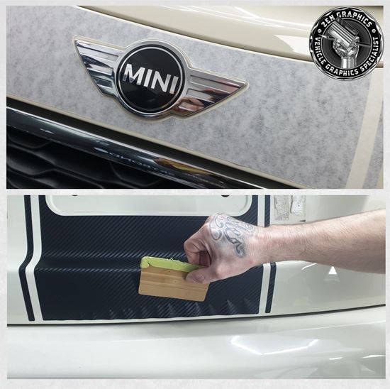 Zen Graphics - Mini F55 - 5 Door Bonnet and rear Tri Stripes Decals ...