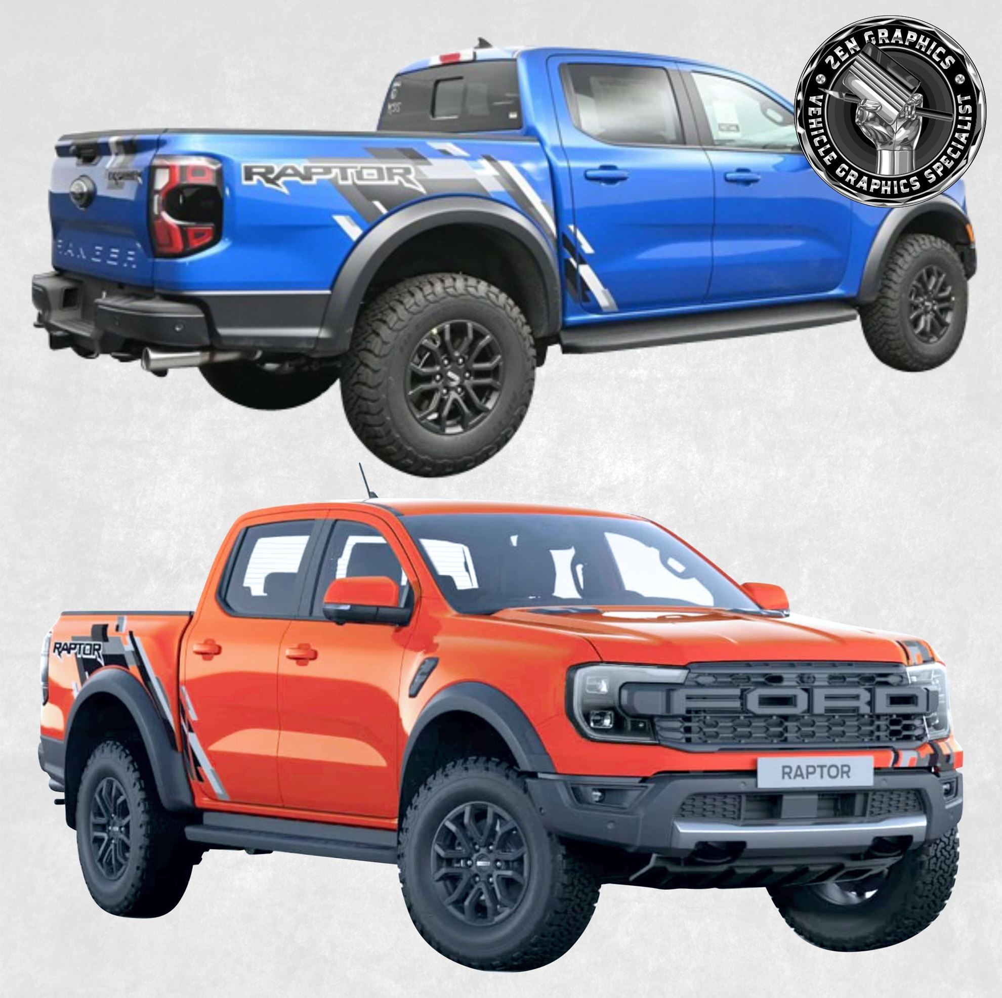 Zen Graphics - Ford Ranger Raptor Gen 2019 onwards Geometric Camo ...