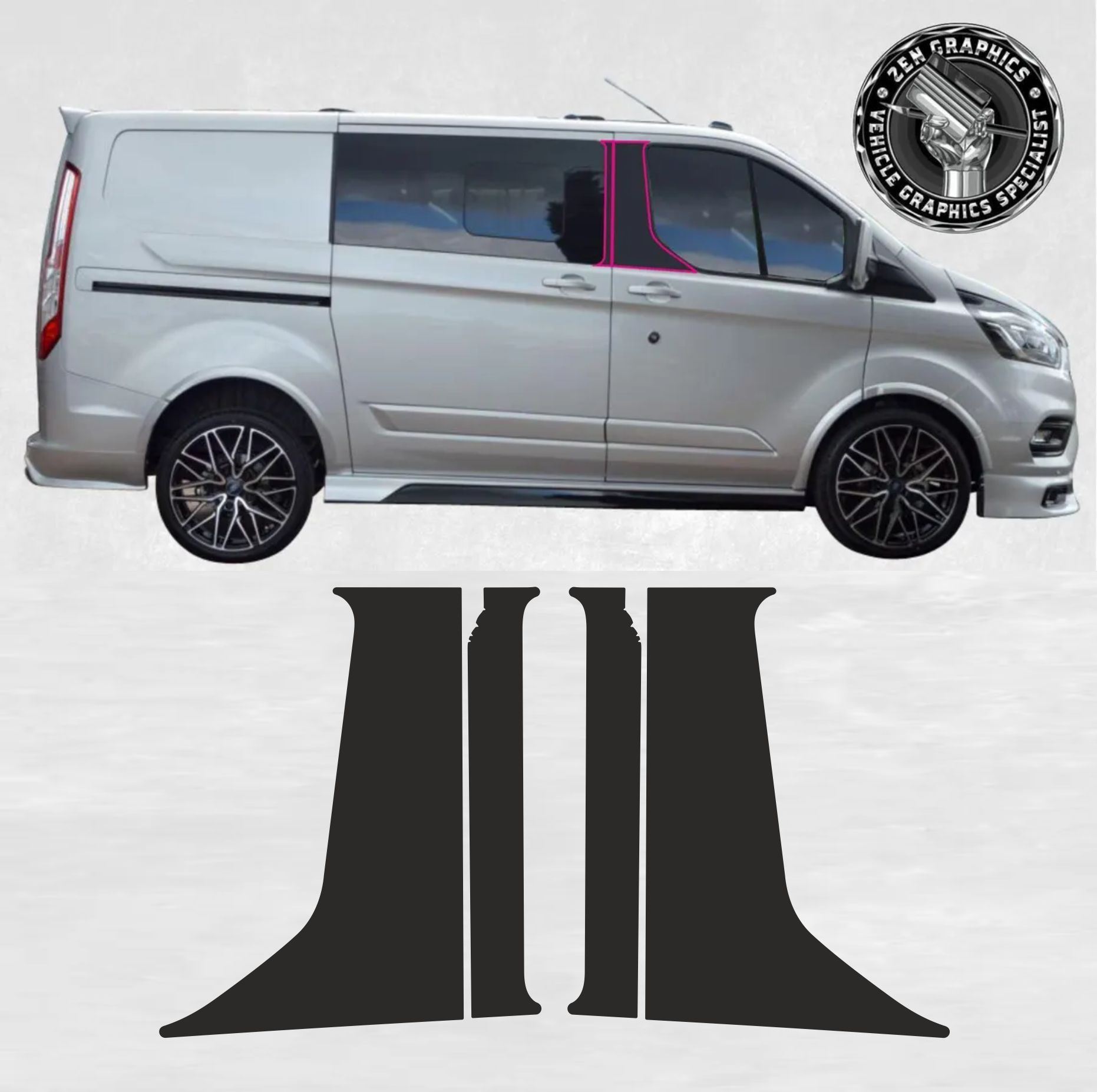 Zen Graphics - Ford Transit Custom Stripes