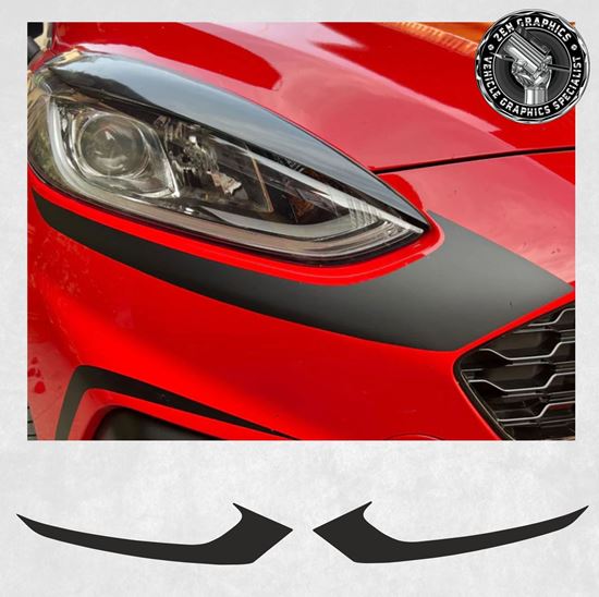 Zen Graphics - Ford Fiesta MK8 ST / ST-Line Headlight Eyeline Accents ...
