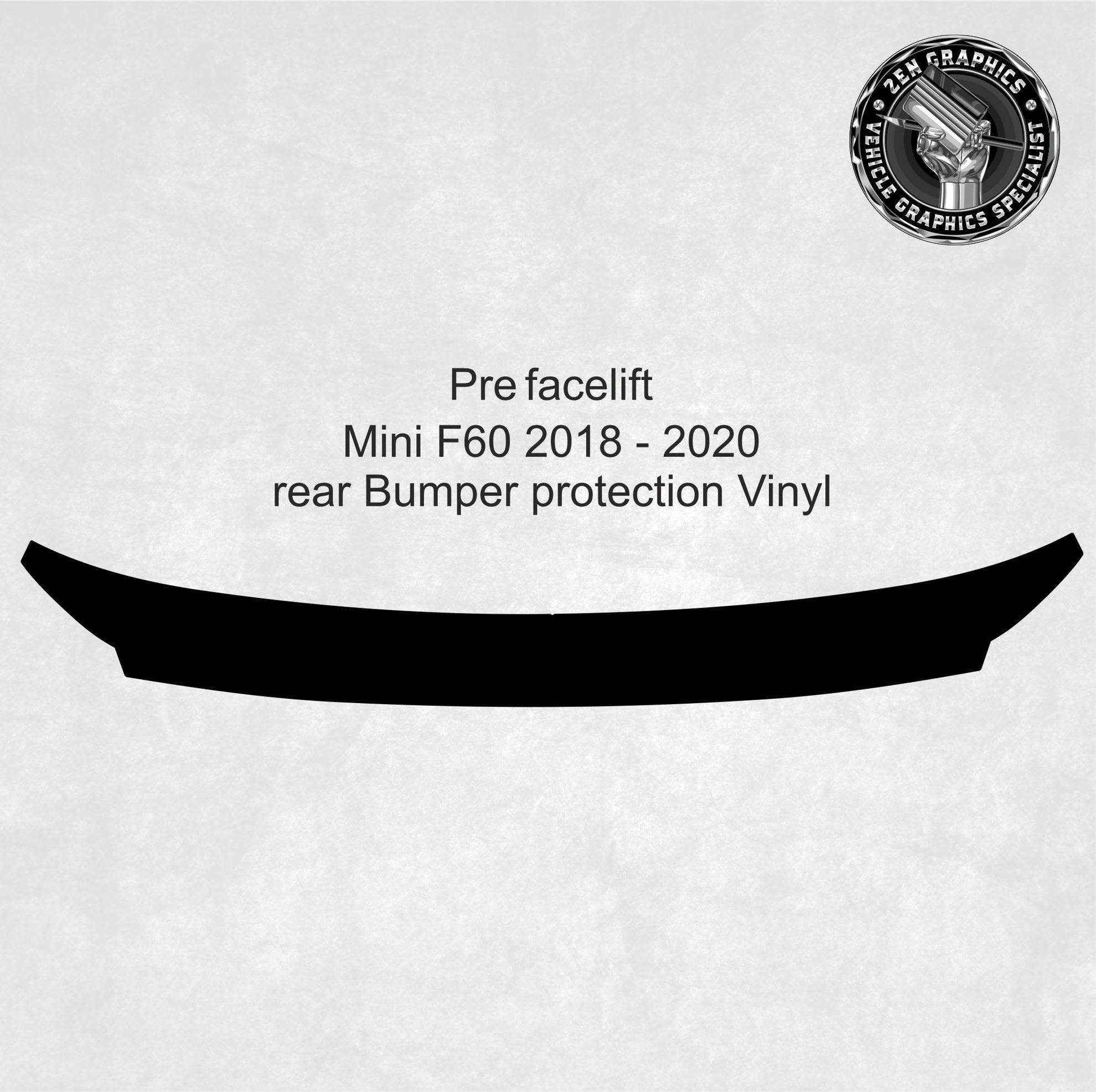 Zen Graphics - Mini F60 Countryman rear Bumper Protector Vinyl