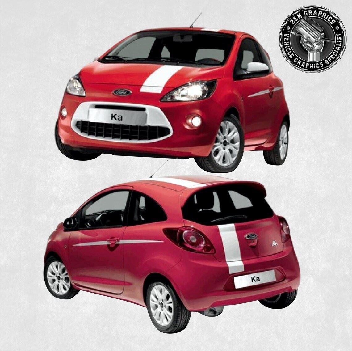 Zen Graphics - Ford KA Grand Prix Limited Edition over the top Stripes ...