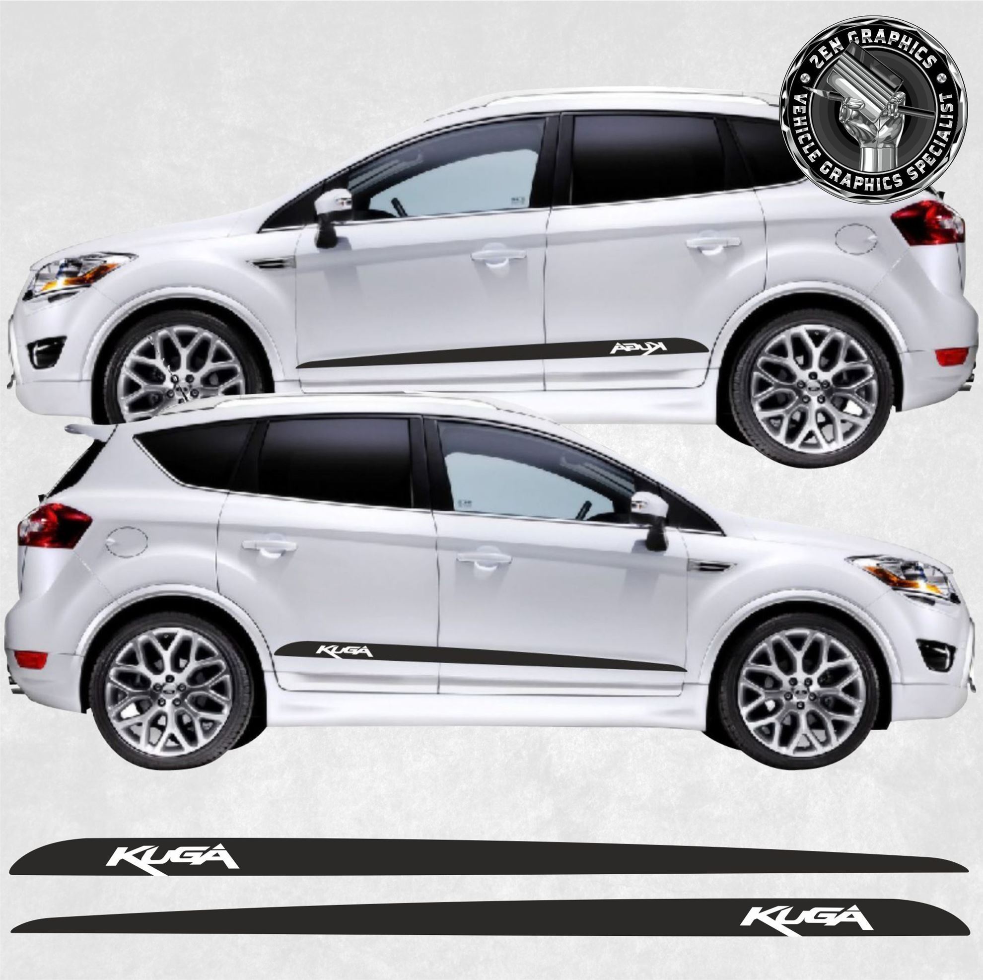Zen Graphics - Kuga side Stripes / Stickers