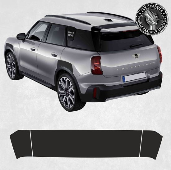 Zen Graphics - Mini U25 Countryman Heritage rear hatch Spoiler Stripe