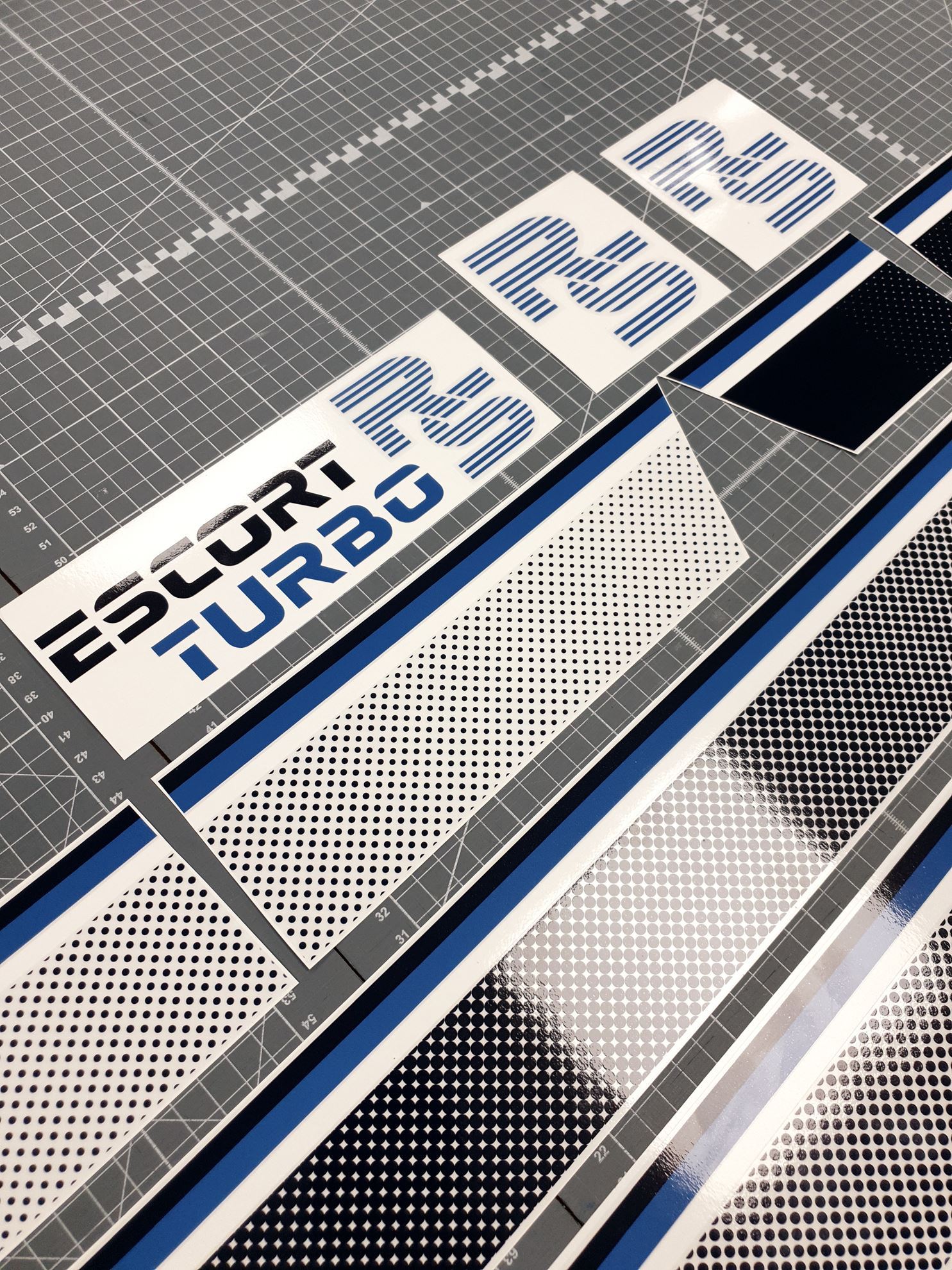 Zen Graphics - Ford Escort MK3 Series 1 RS Turbo Stripes / Decals