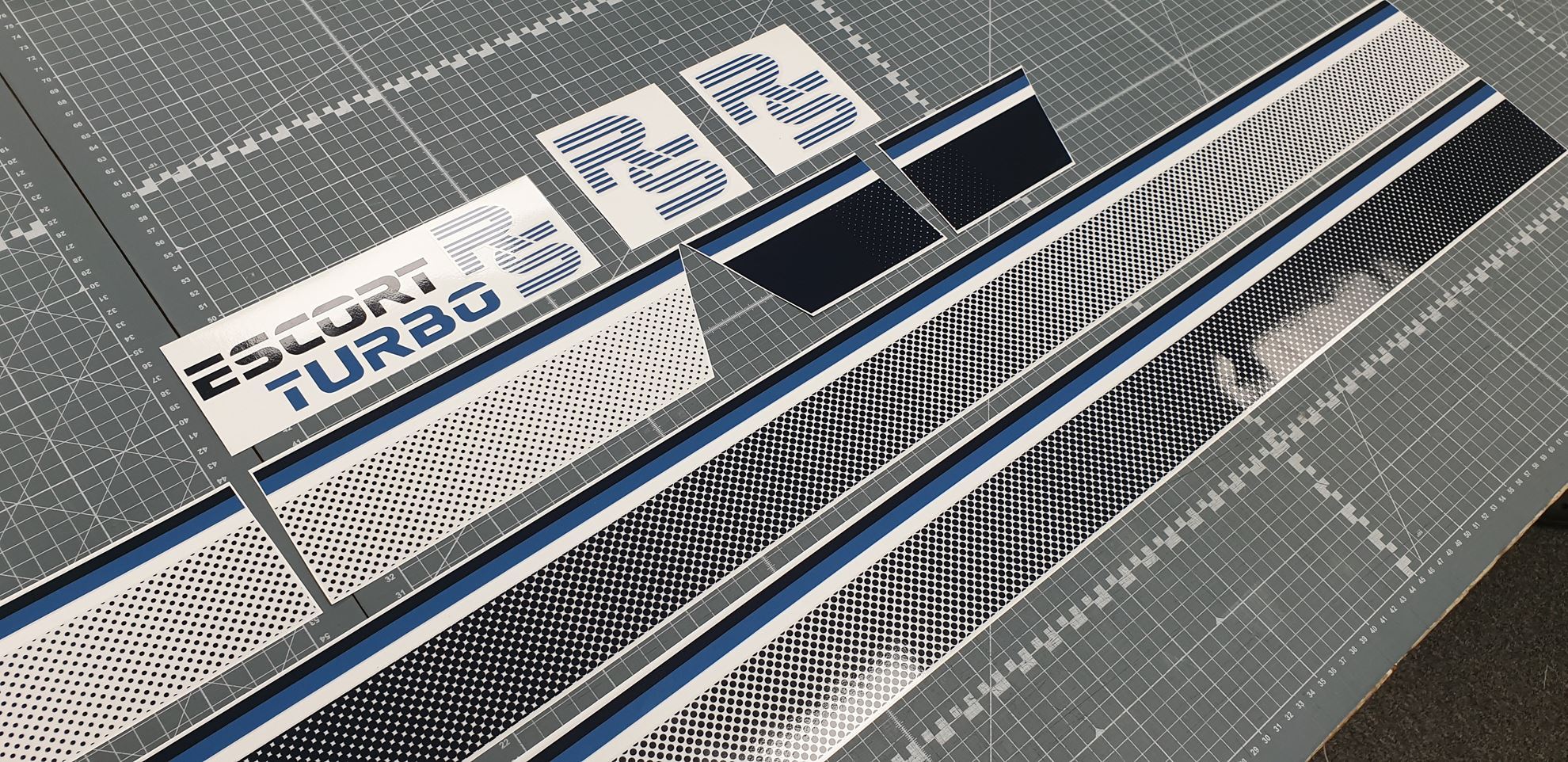 Zen Graphics - Ford Escort MK3 Series 1 RS Turbo Stripes / Decals