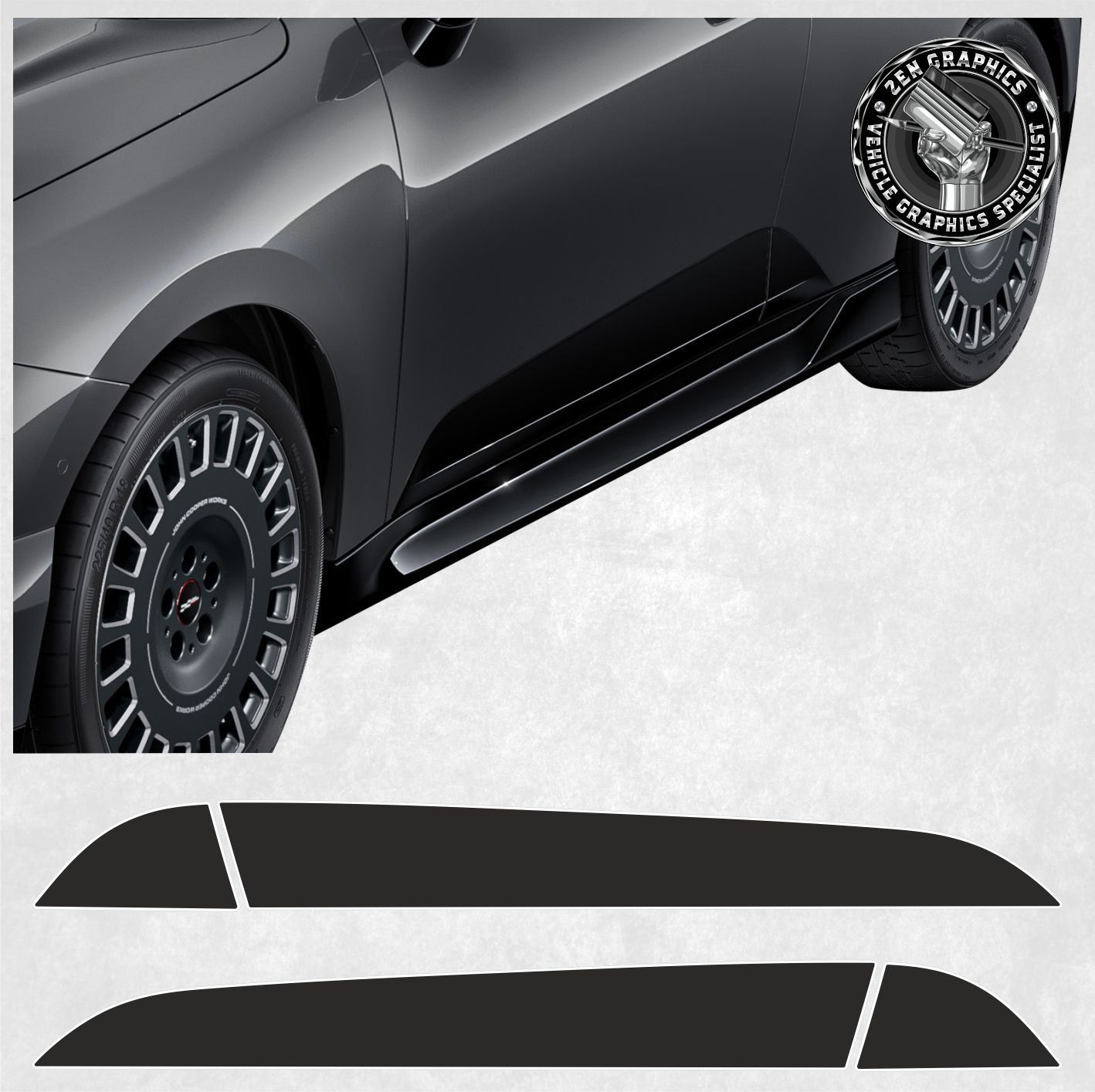 Zen Graphics - Mini F66 / F67 JCW side Stripes / Stickers