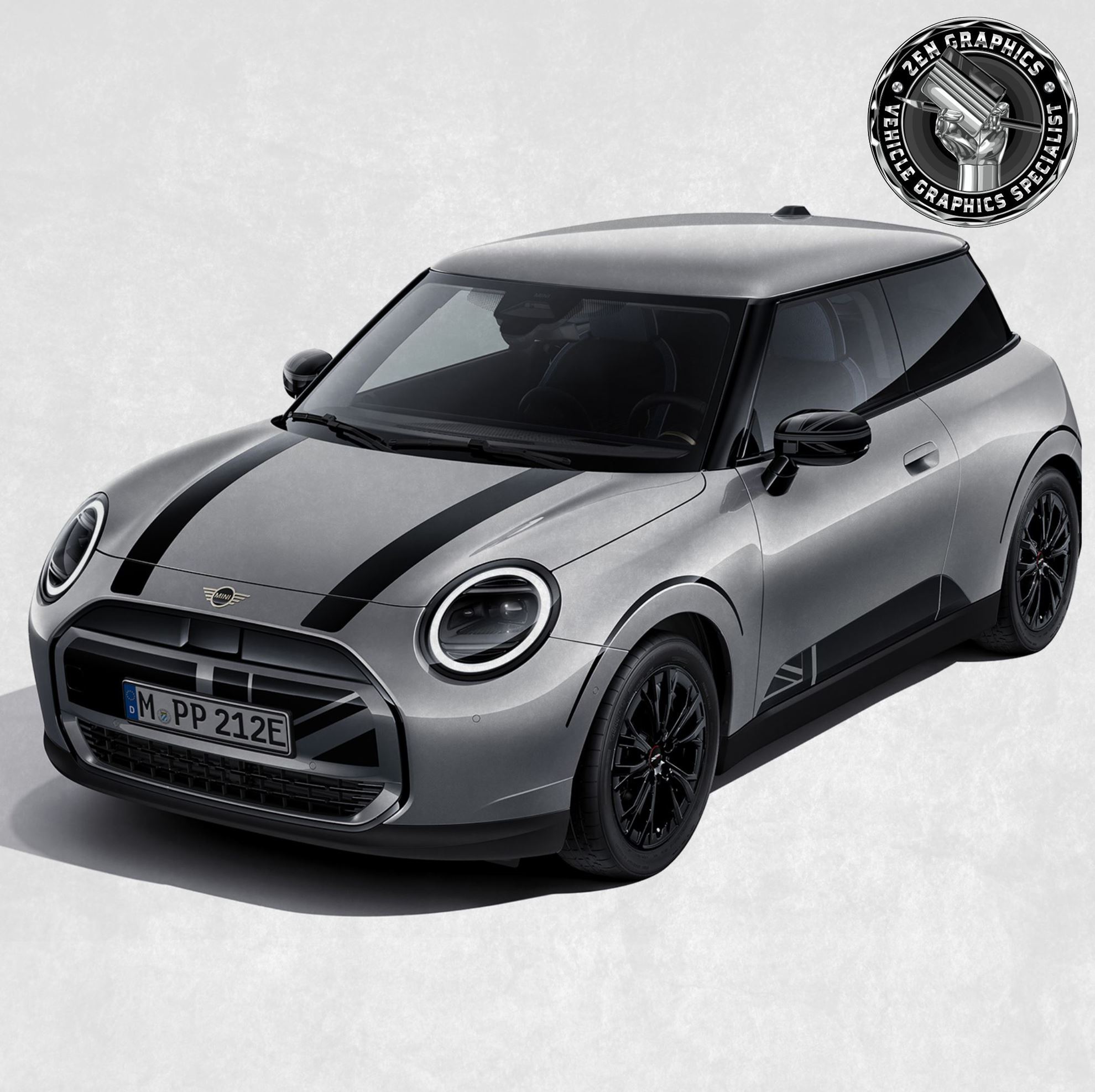 Zen Graphics - Mini Heritage Cooper Electric j01 side Stripes / Stickers