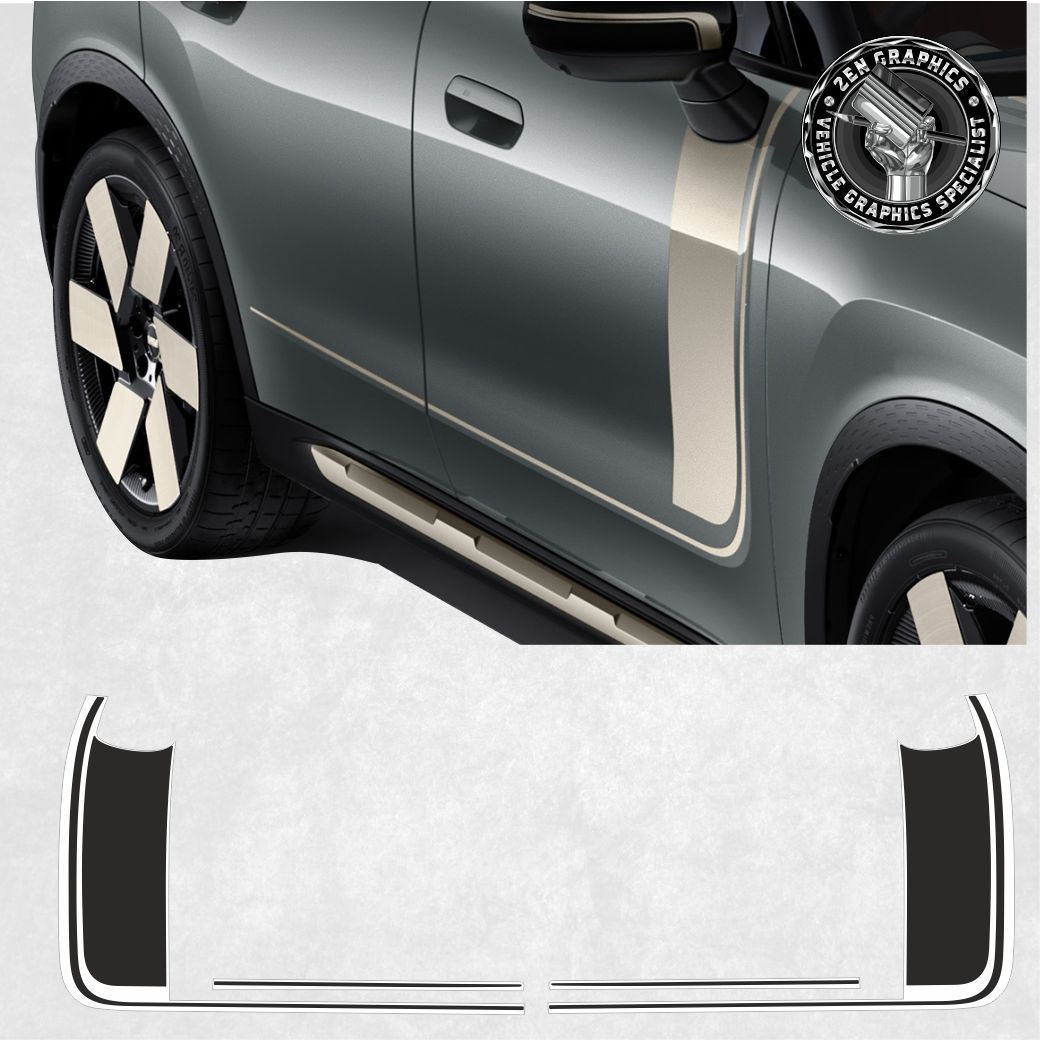 Zen Graphics - Mini U25 Countryman Favoured side Stripes / Stickers