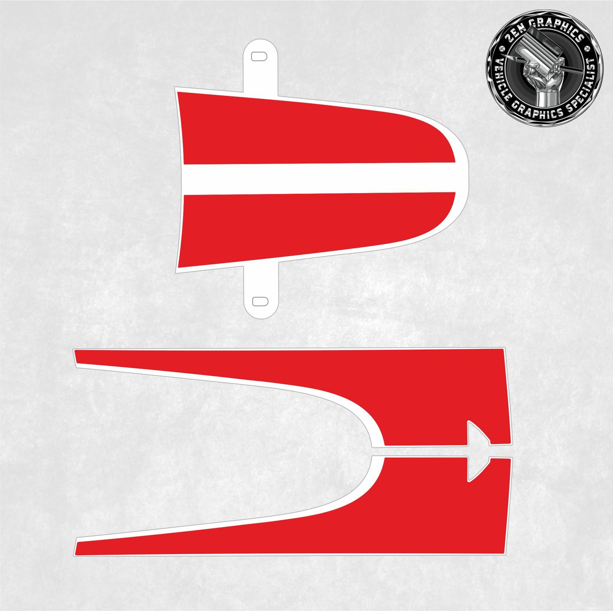 Zen Graphics - Mini R60 Countryman and R61 Paceman Bonnet Stripes