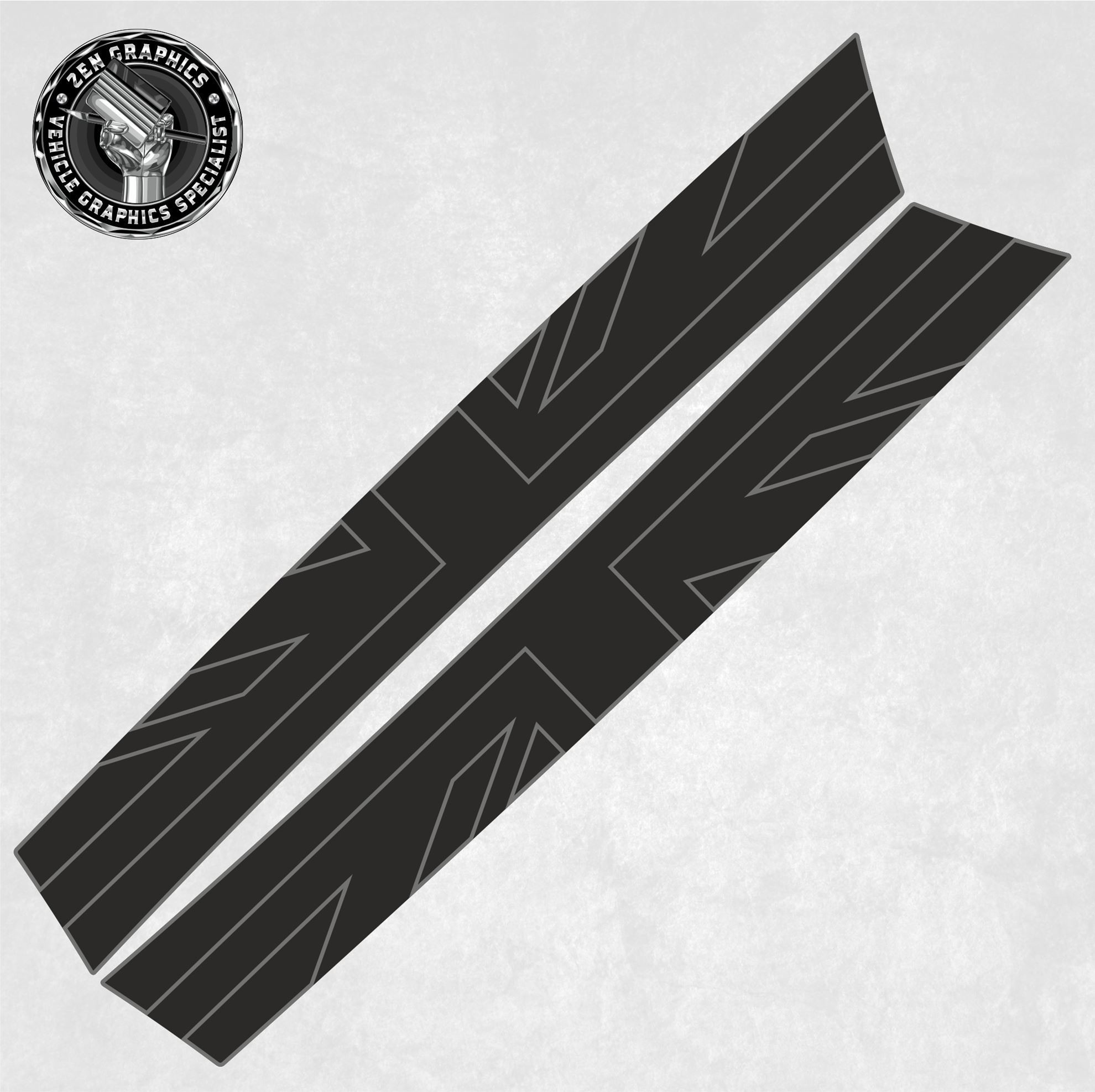 Zen Graphics - Mini F55 / F56 Union Jack Bonnet Stripes