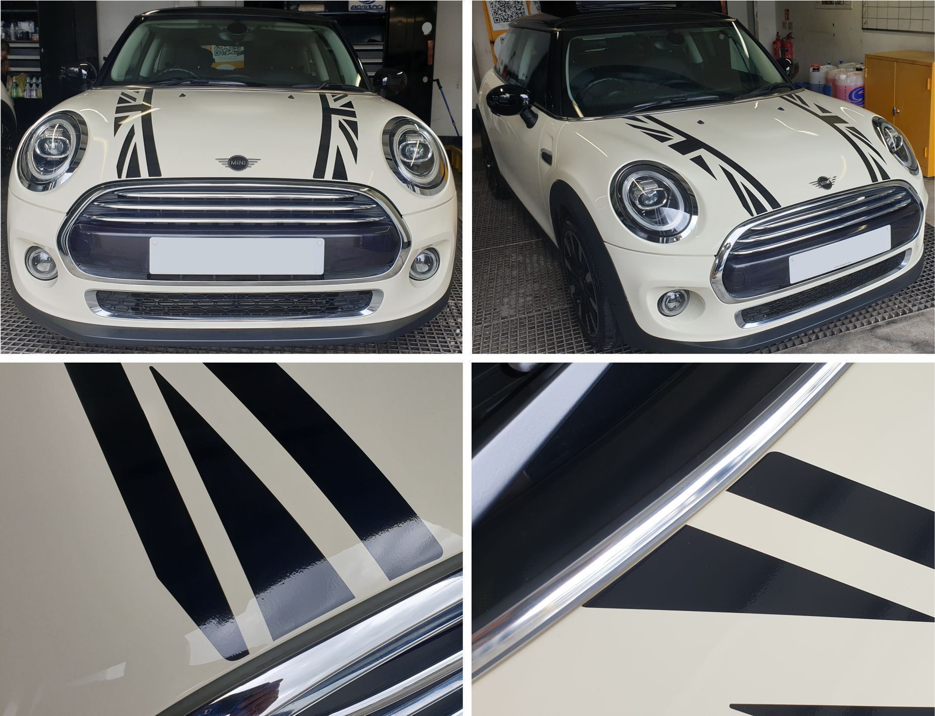 Zen Graphics - Mini F55 / F56 Union Jack Bonnet Stripes