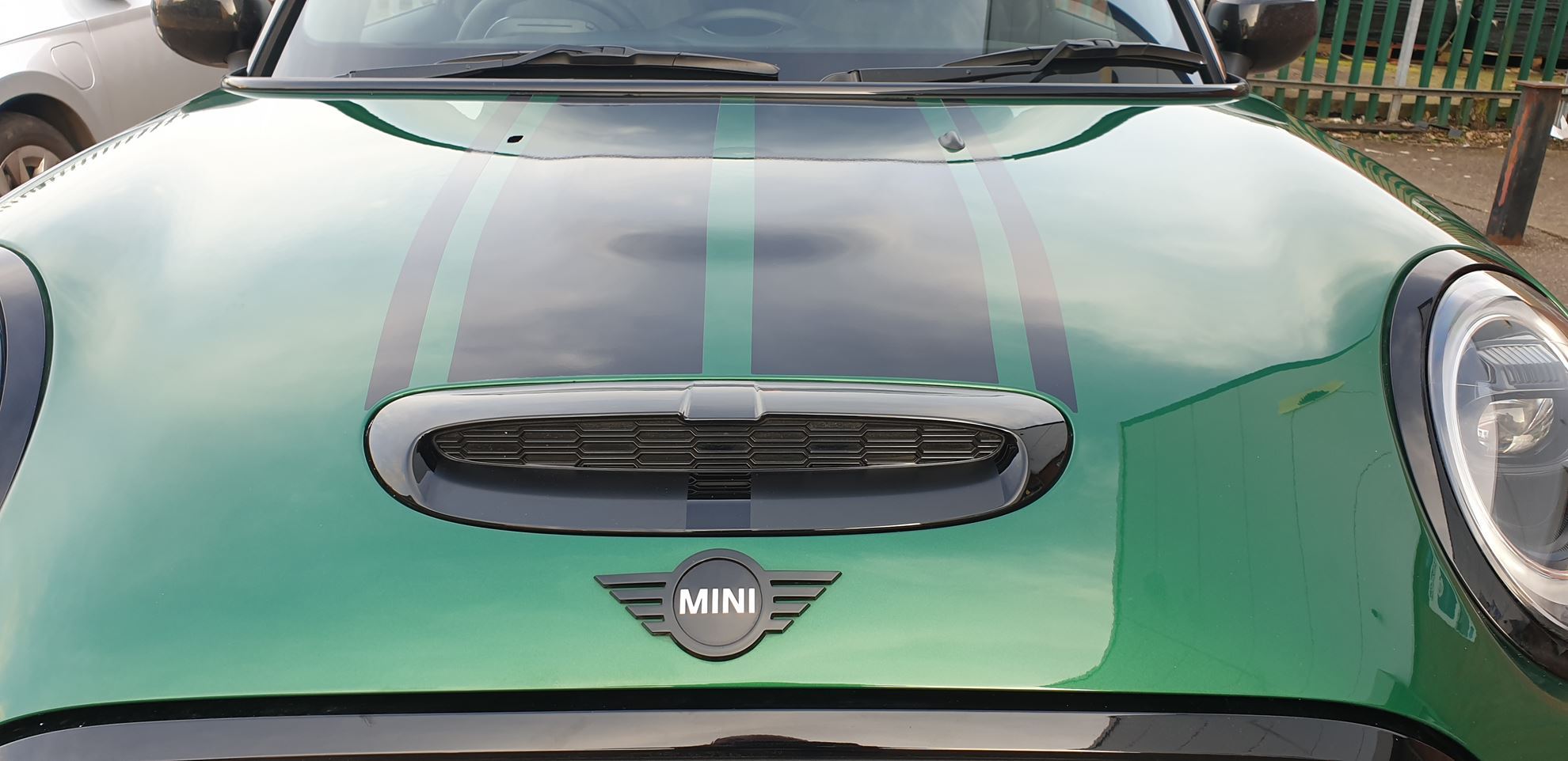 Zen Graphics - Mini F56 BEV / Electric Bonnet Stripes