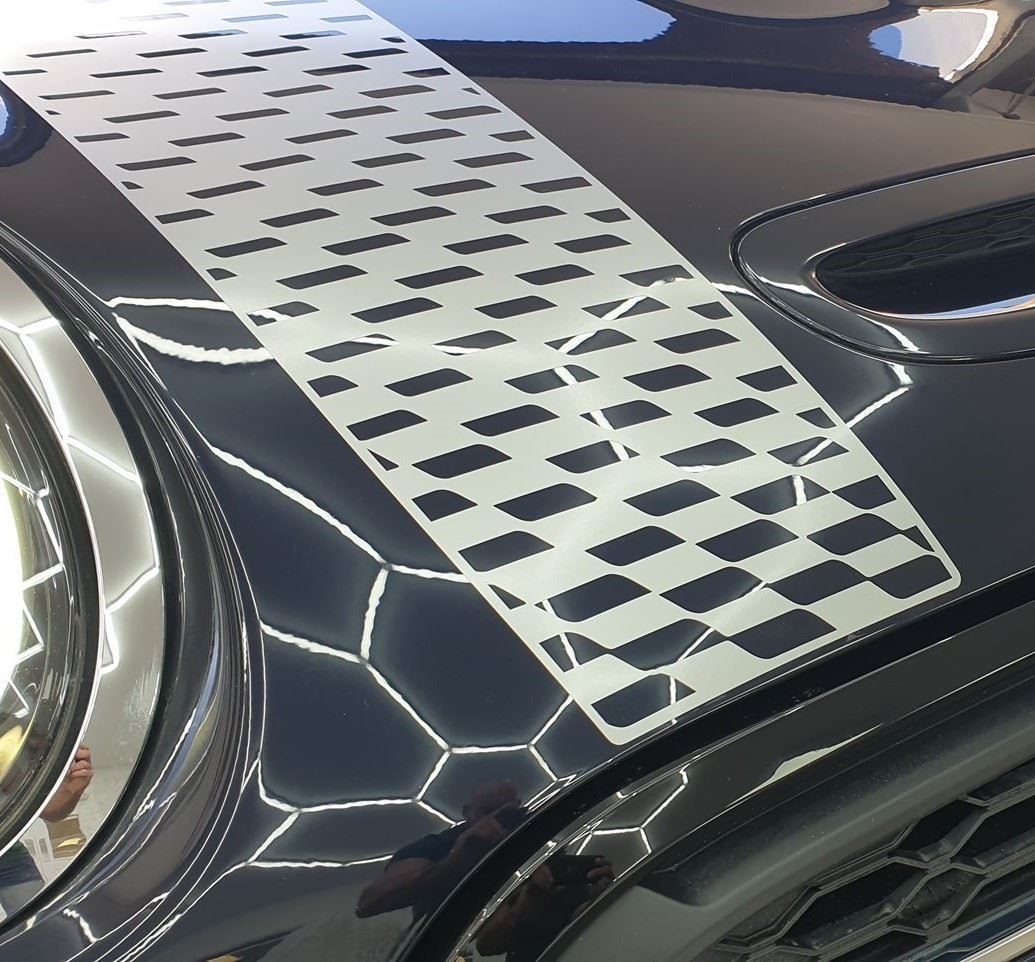 Zen Graphics - Mini F55 / F56 2024 Style Bonnet Stripes