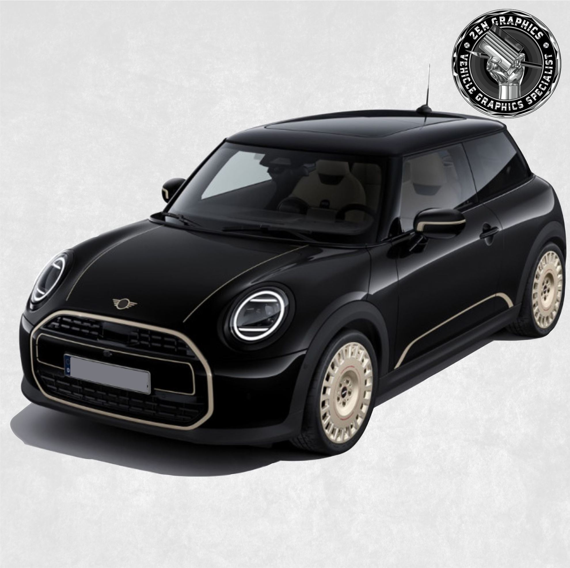Zen Graphics - Mini F65 / F66 / F67 Favoured Bonnet Stripes / Stickers