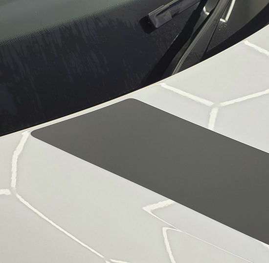 Zen Graphics - Black & Transparent Mini U25 Countryman Bonnet Stripes ...
