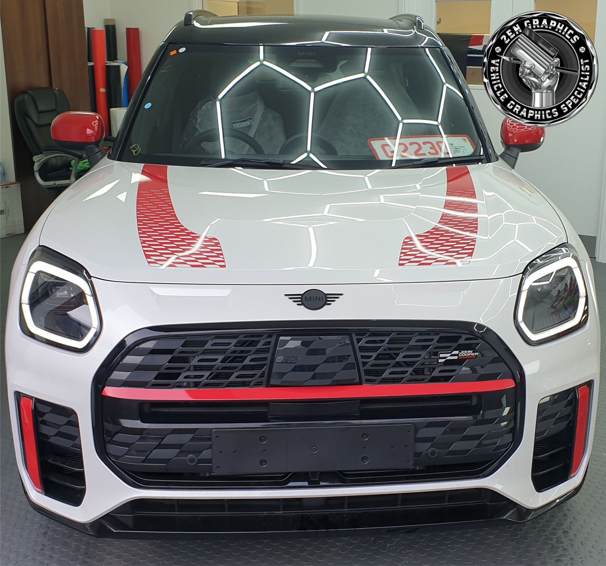 Zen Graphics - Die Cut Mini U25 Countryman Bonnet Stripes / Stickers