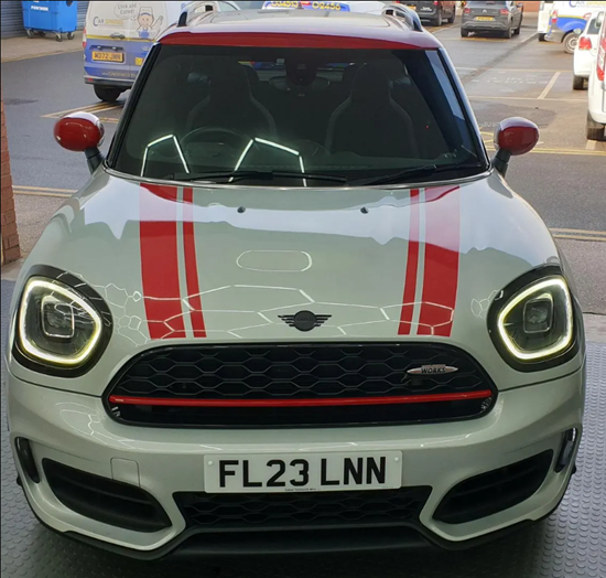 Zen Graphics - Mini F60 Countryman Cooper / S / JCW Bonnet Dual Stripes