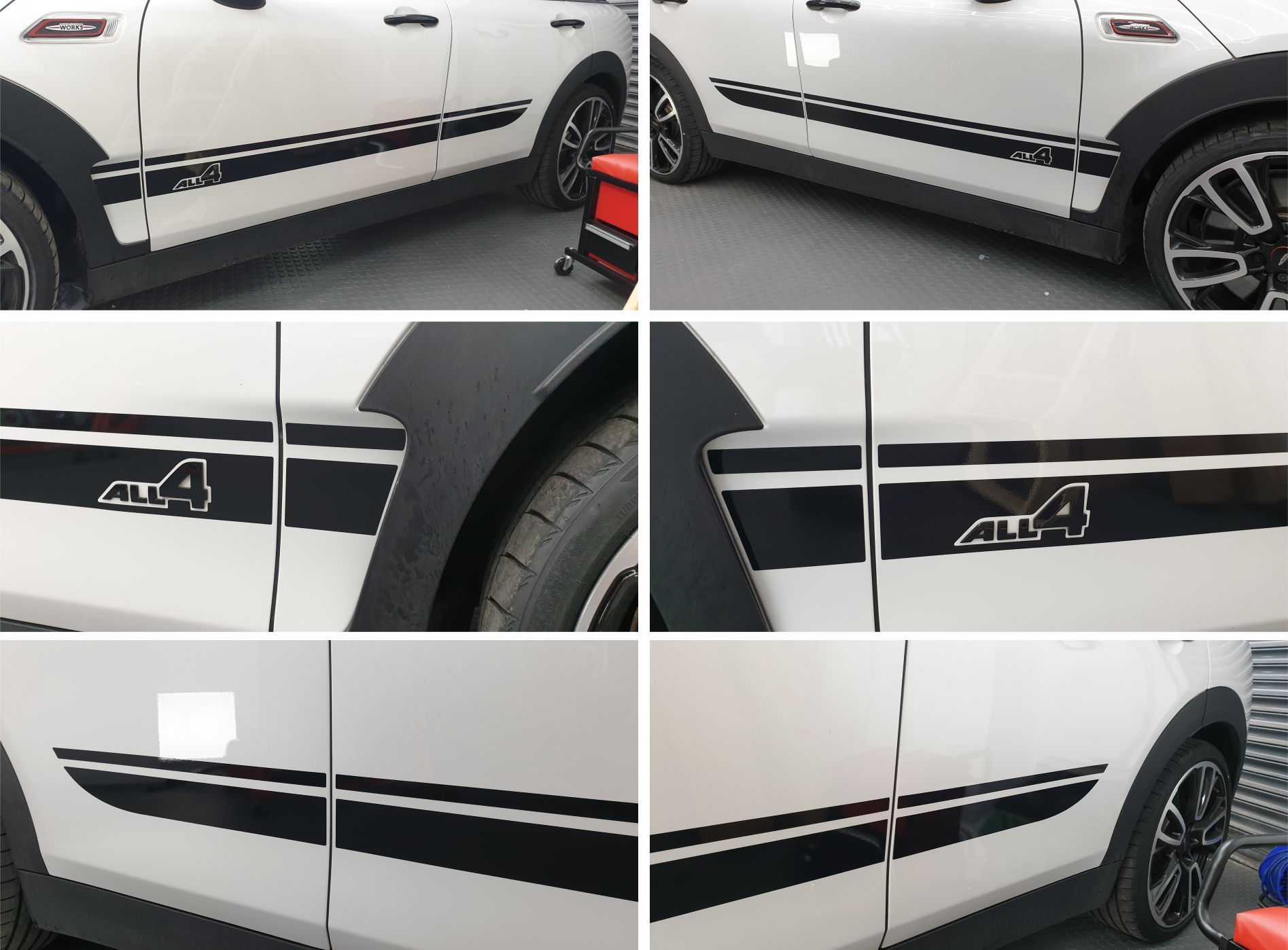 Zen Graphics - Mini F54 Clubman JCW All4 side Stripes / Stickers
