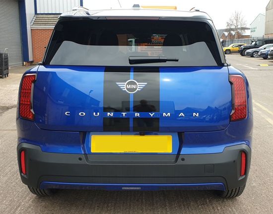 Zen Graphics - Mini U25 Countryman Dual Bonnet and rear Stripes / Stickers