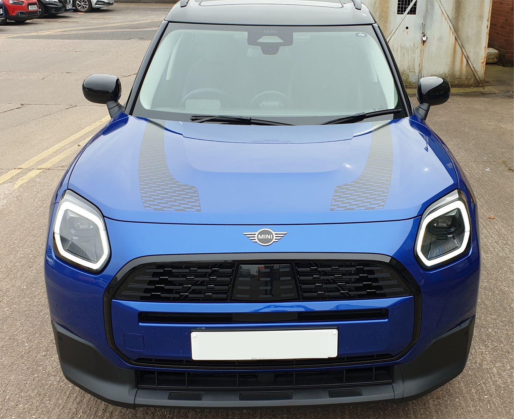 Zen Graphics - Black & Transparent Mini U25 Countryman Bonnet Stripes ...