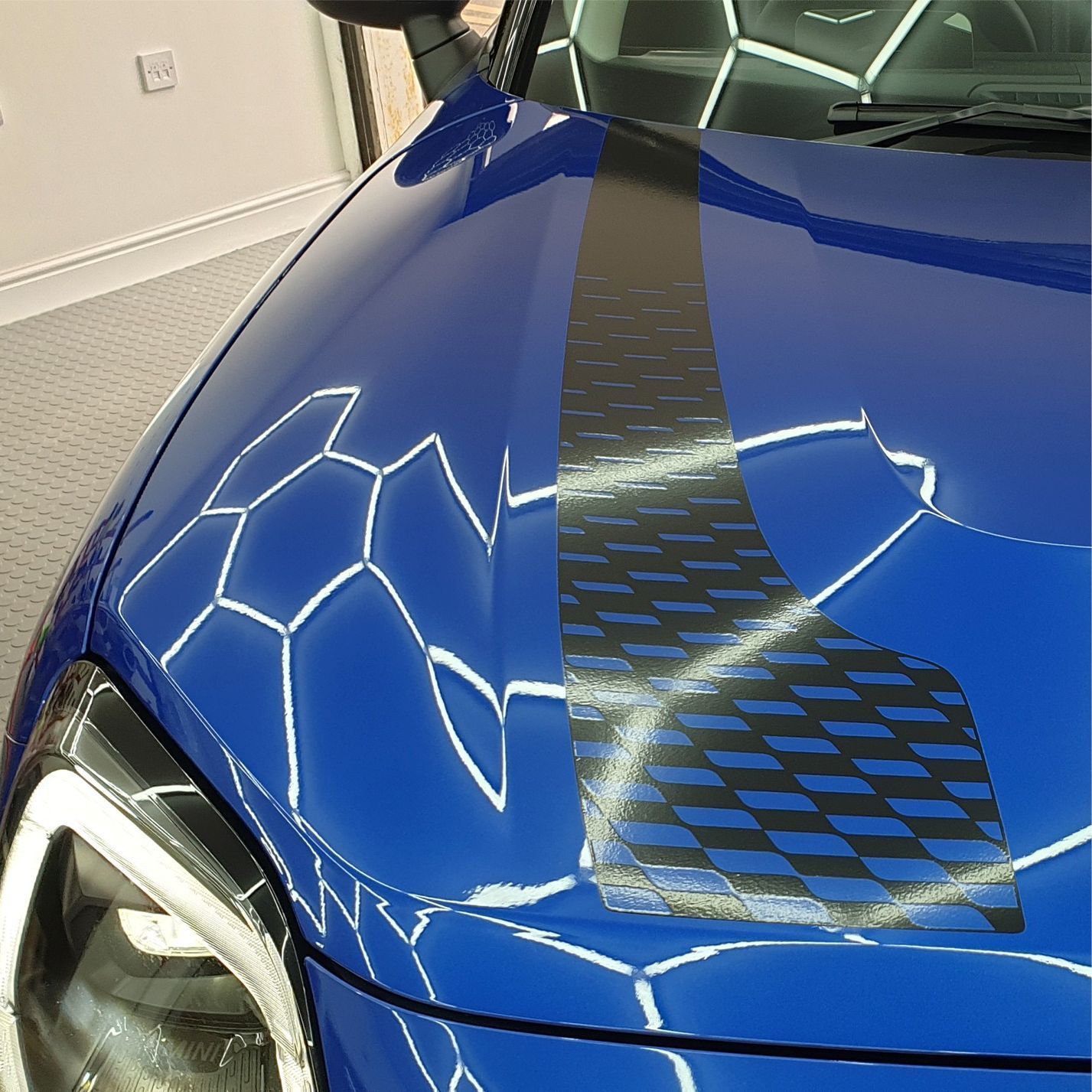 Zen Graphics - Black & Transparent Mini U25 Countryman Bonnet Stripes ...