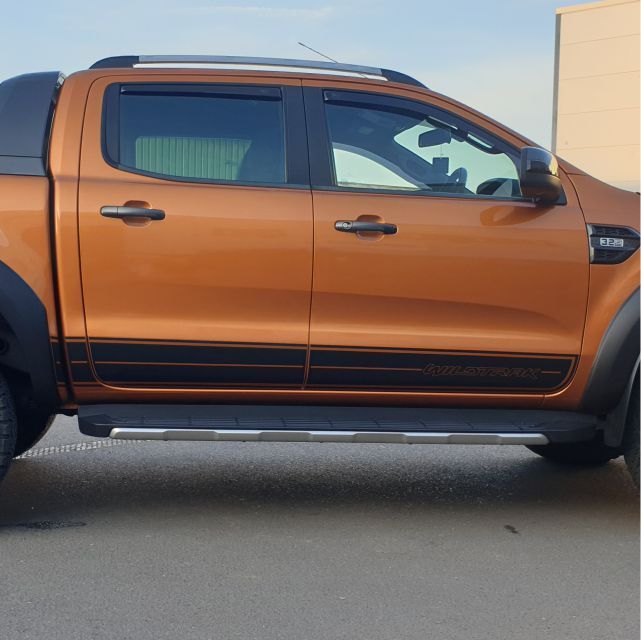 Zen Graphics - Ford Ranger Wildtrak side and Bonnet Stripes / Stickers