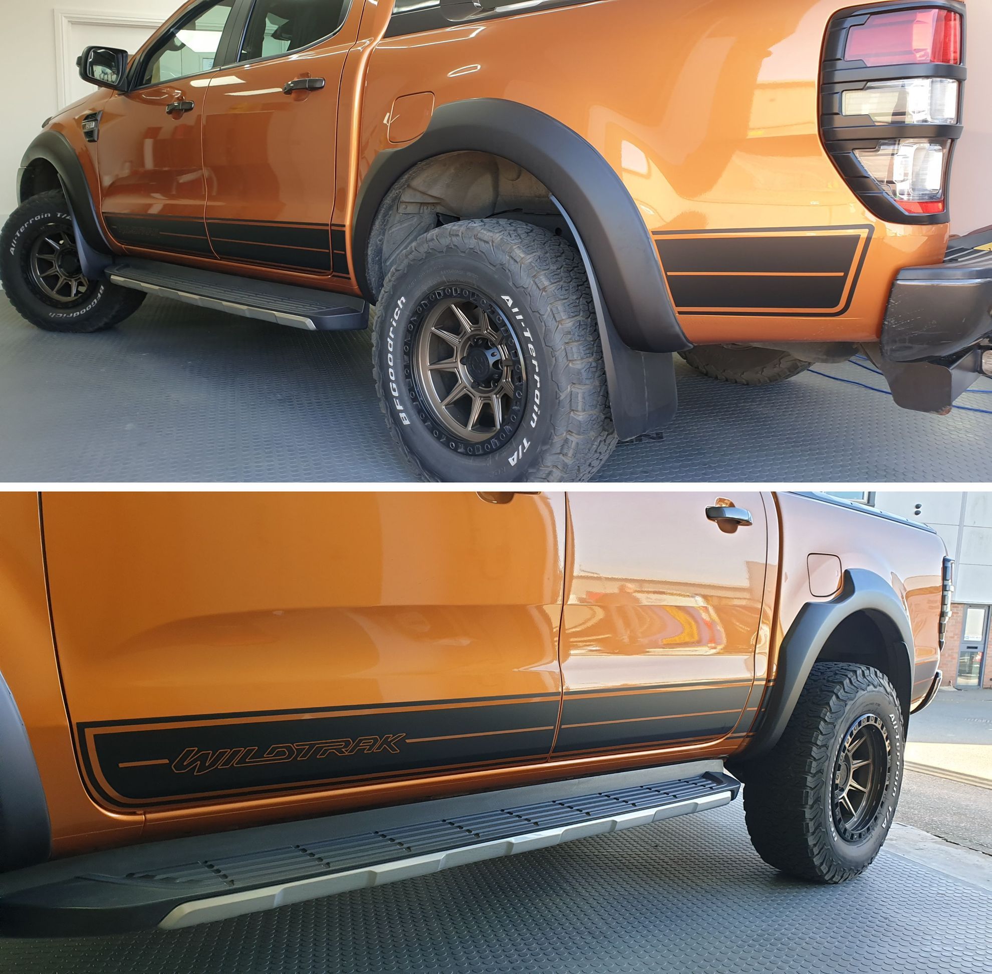 Zen Graphics - Ford Ranger Wildtrak side and Bonnet Stripes / Stickers