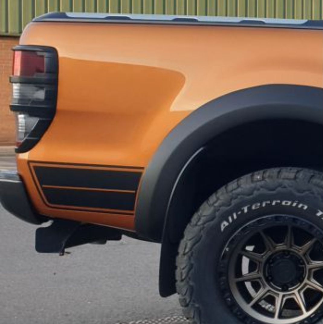 Zen Graphics - Ford Ranger Wildtrak side and Bonnet Stripes / Stickers