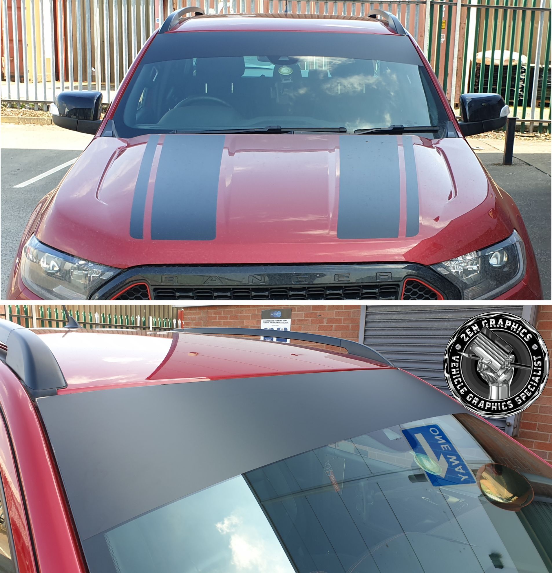 Zen Graphics - Ford Ranger Sunstrip Decal / Sticker