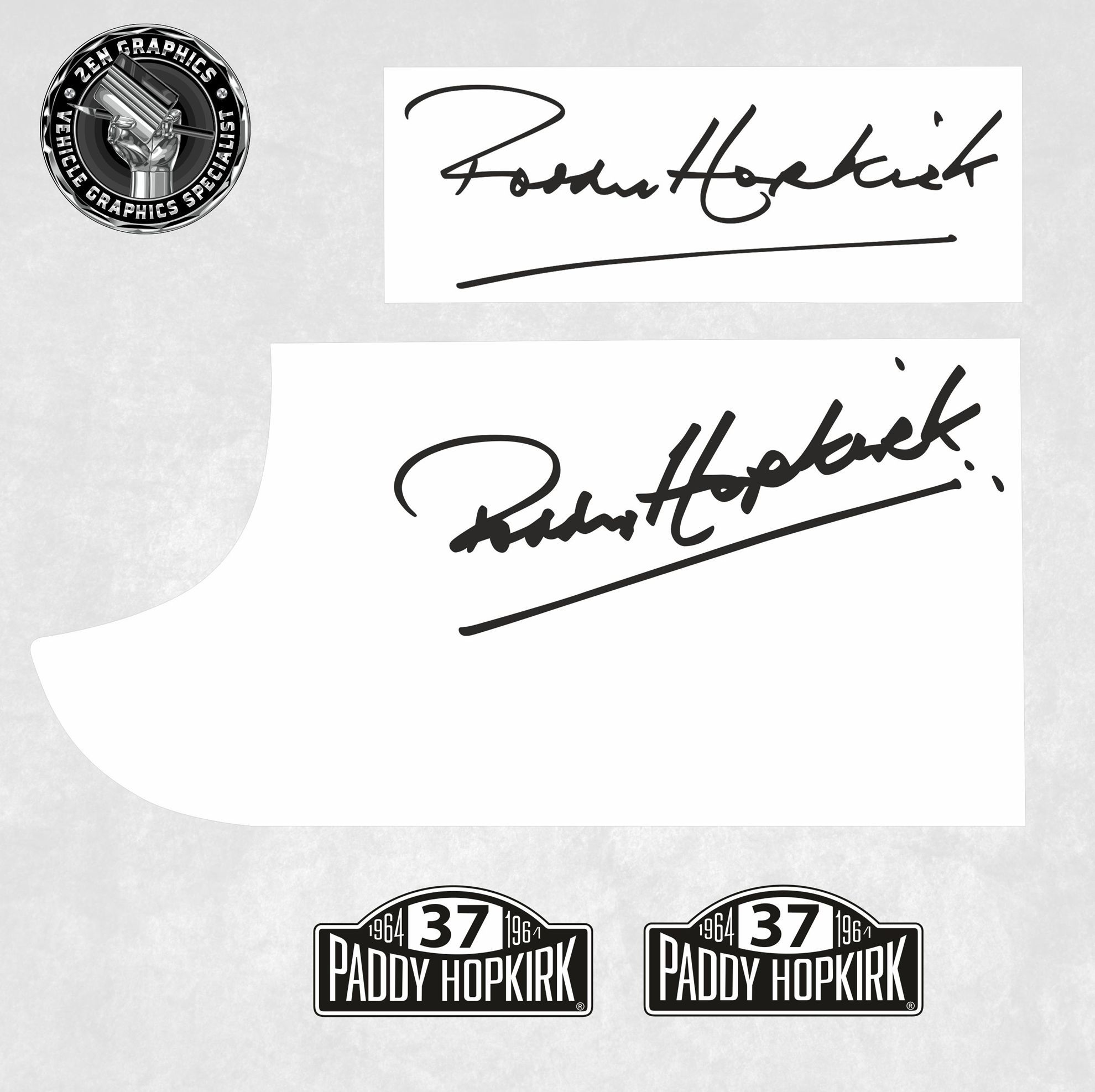 Zen Graphics - Mini F55 / F56 Paddy Hopkirk Edition Decals & Badges