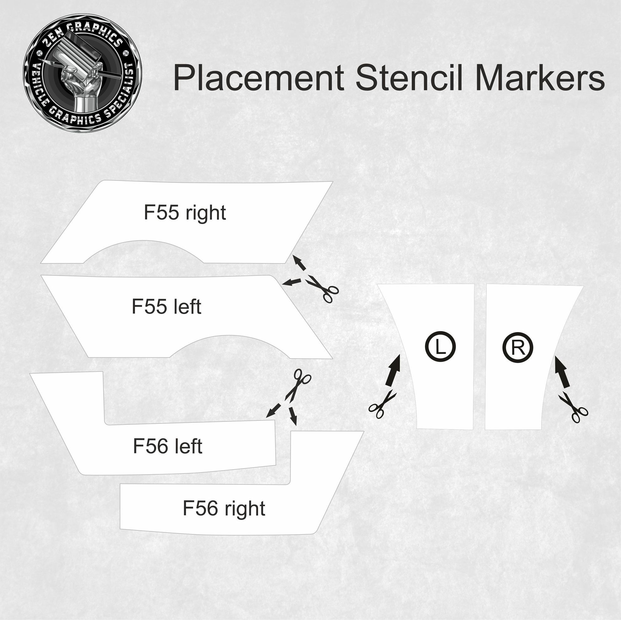 Zen Graphics - Mini F55 / F56 Paddy Hopkirk Edition Decals & Badges