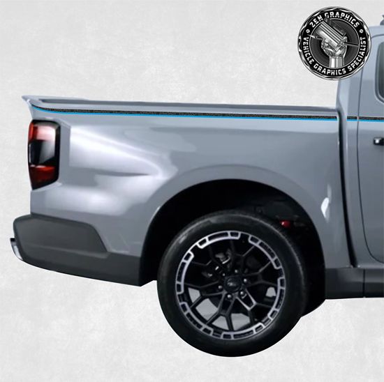 Zen Graphics - Ford Ranger 2022 onwards side Stripes Decals / Stickers