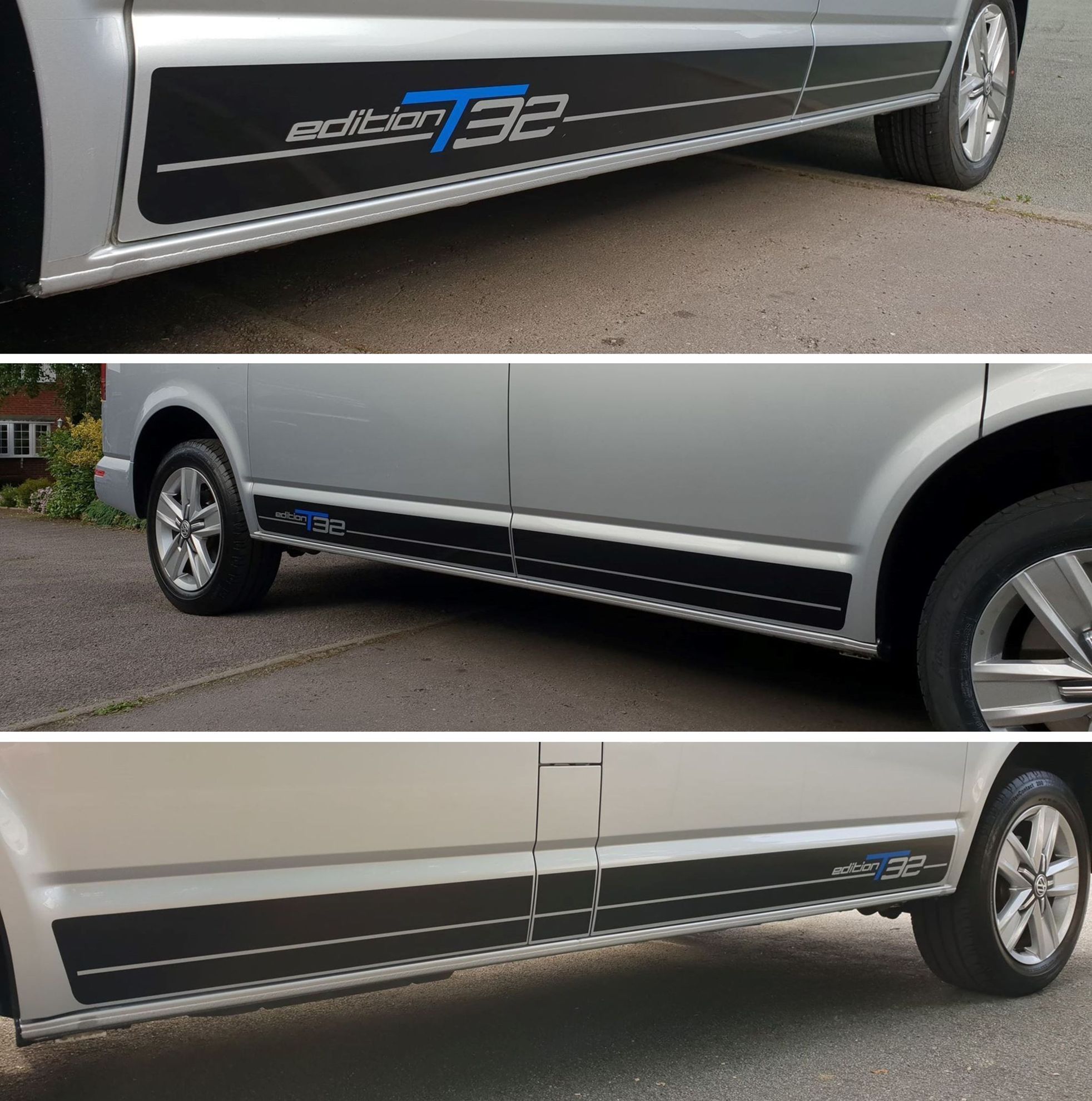 Zen Graphics - Transporter T6 Edition T32 Panel fit side Stripes / Stickers