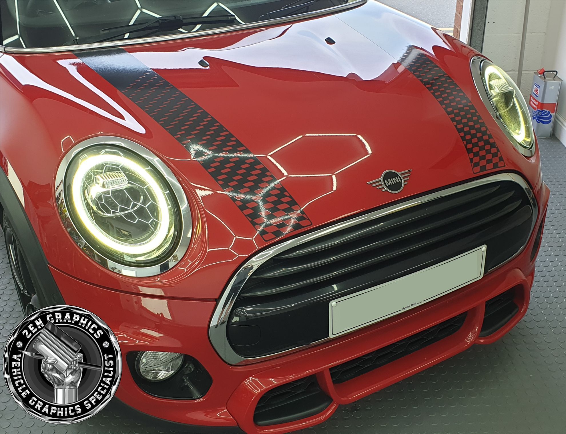 Zen Graphics - Mini F55 / F56 Transparent and Black 2024 Style Bonnet ...